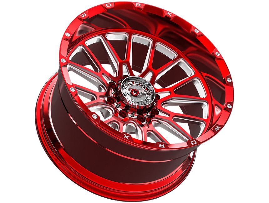 Worx Off-Road Forged Milled Red 818 Wheels | Rugged Ridge