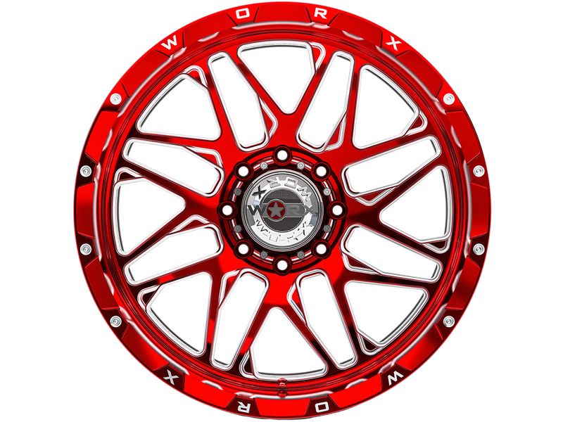 WORX Off Road Worx Off-Road Forged Milled Red 819 Wheel WF819RT-2414816576