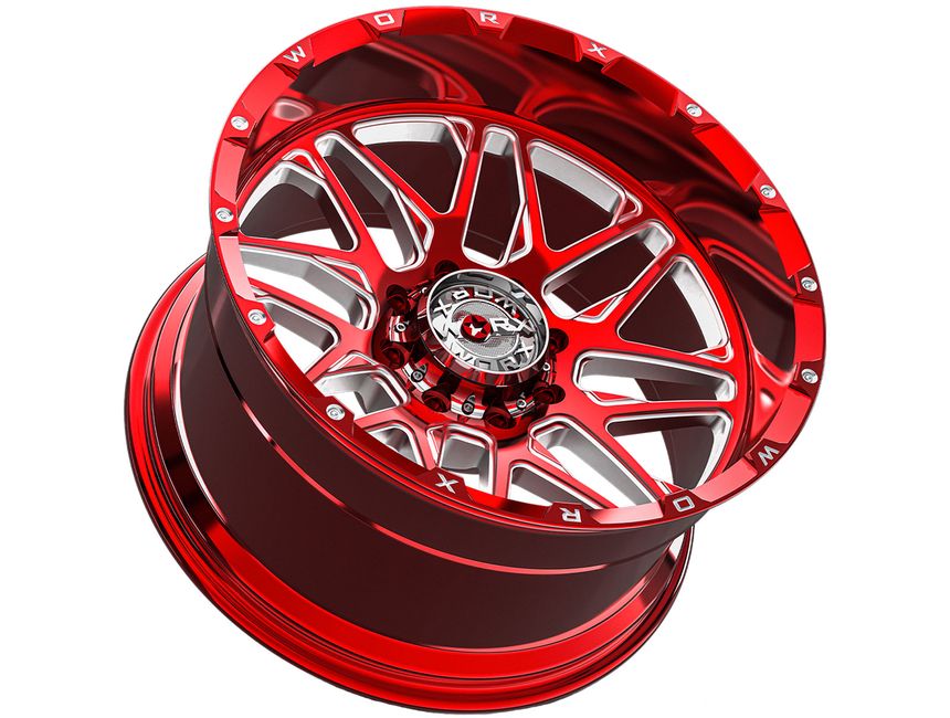 Worx Off-Road Forged Milled Red 819 Wheels | Rugged Ridge