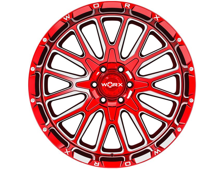 WORX Off Road Worx Off-Road Milled Red 818 Wheel [SKU