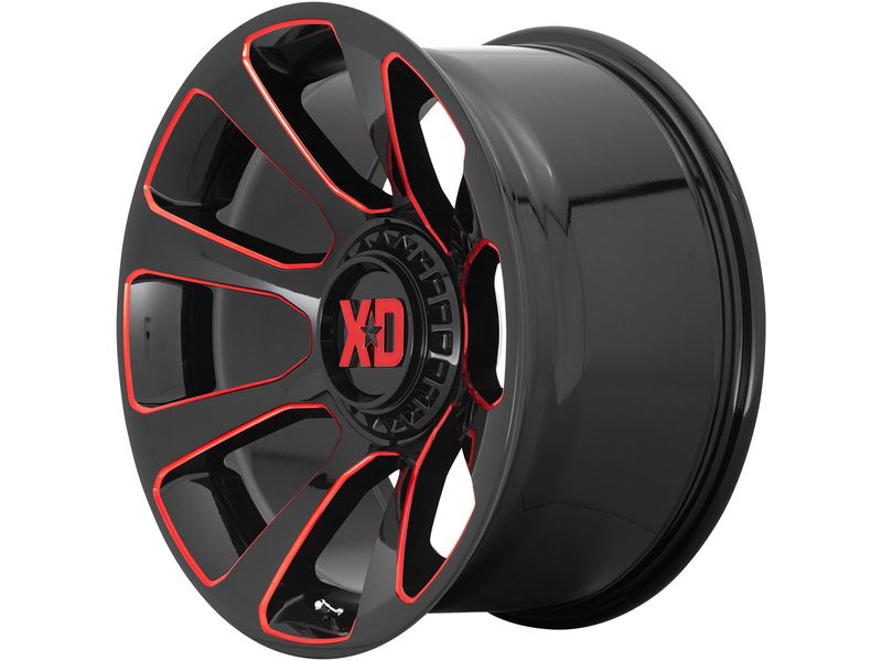 XD XD Series Milled Gloss Black & Red XD854 Reactor Wheel XD85429035918