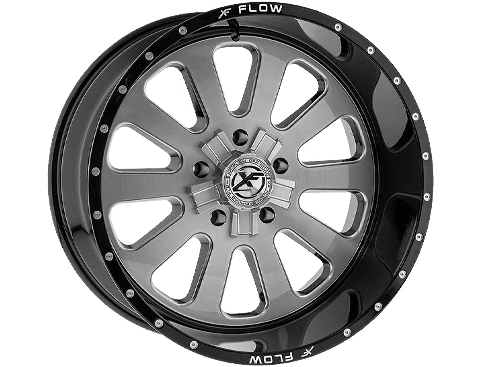 XF Flow Offroad Brushed & Black XFX-302 Wheels | Rugged Ridge