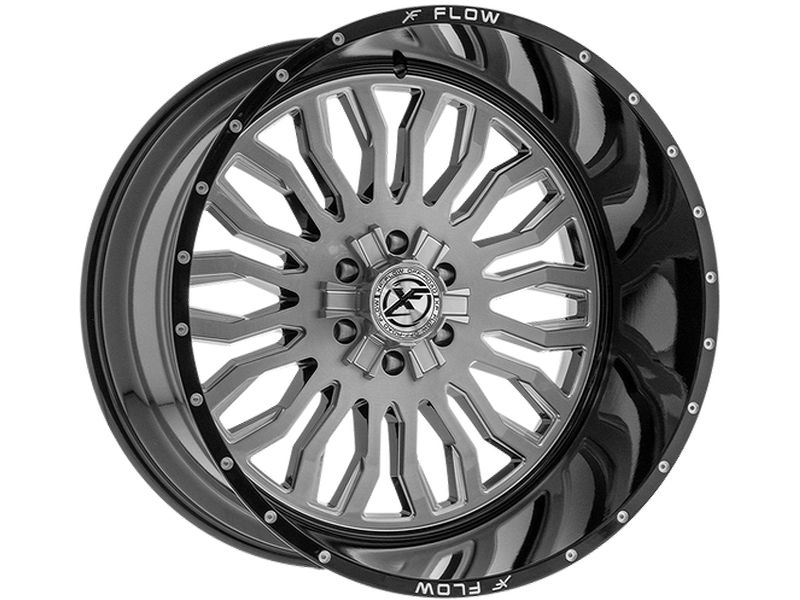 XF Flow Offroad Brushed & Black XFX-305 Wheels | Rugged Ridge