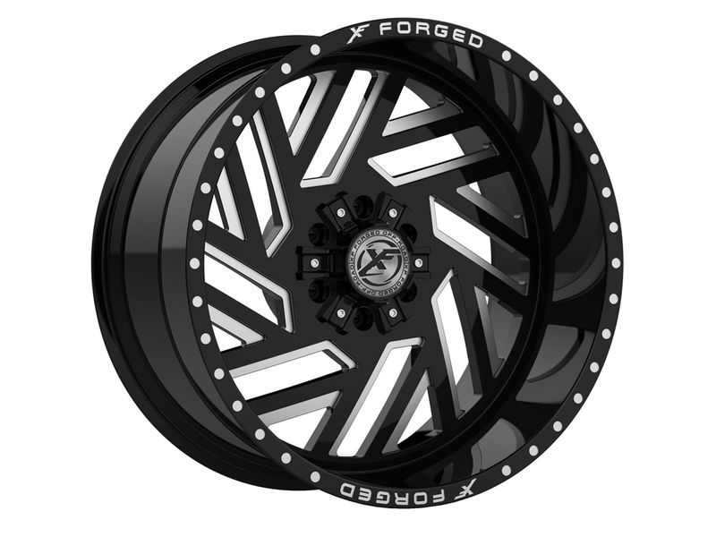 Xf Offroad Forged Milled Gloss Black Xfx 304 Wheels Rugged Ridge
