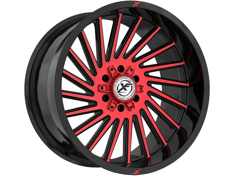 XF Offroad Gloss Black & Red XF-239 Wheels | Rugged Ridge