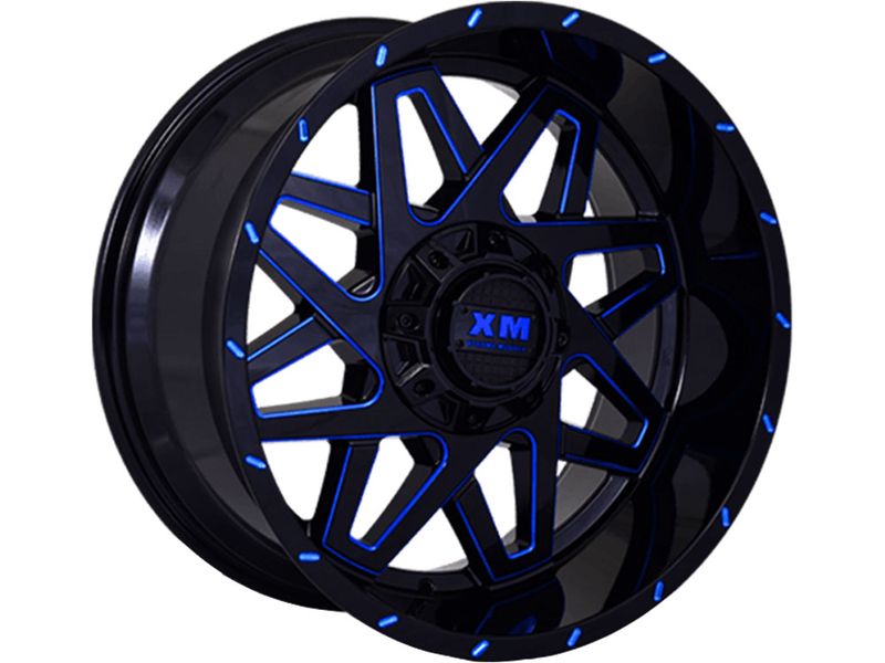 XM Offroad Black & Blue XM-313 Wheels | Rugged Ridge