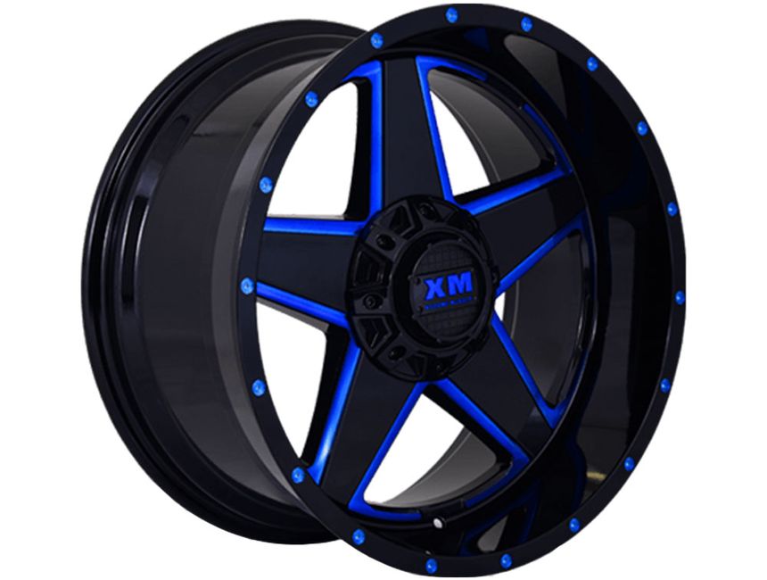 XM Offroad Black & Blue XM-315 Wheels | Rugged Ridge