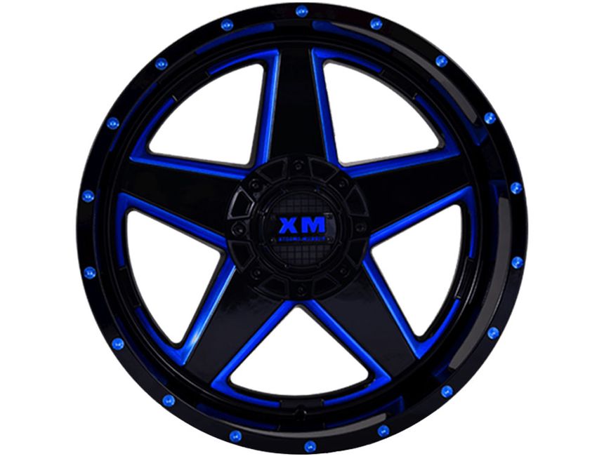 XM Offroad Black & Blue XM-315 Wheels | Rugged Ridge