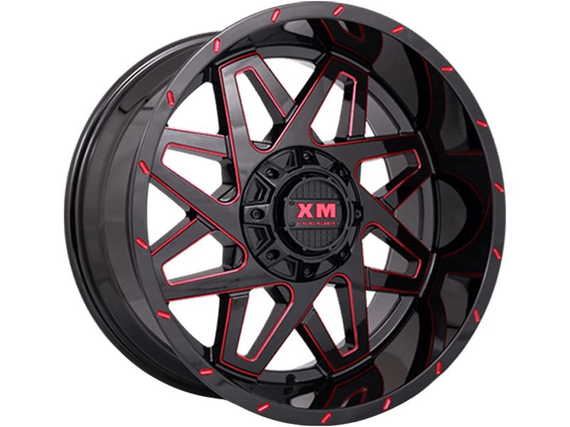 XM Offroad Black & Red XM-313 Wheels | Rugged Ridge