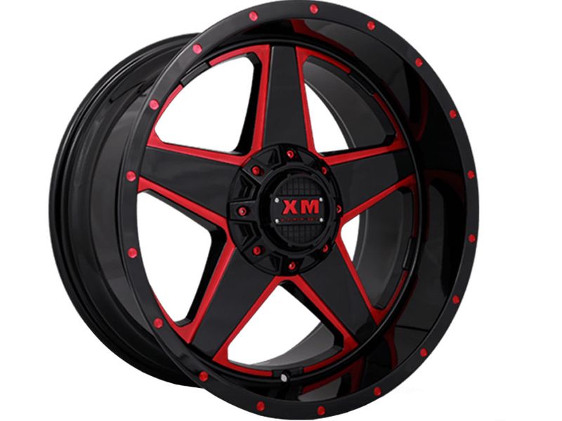 XM Offroad Black & Red XM-315 Wheels | Rugged Ridge