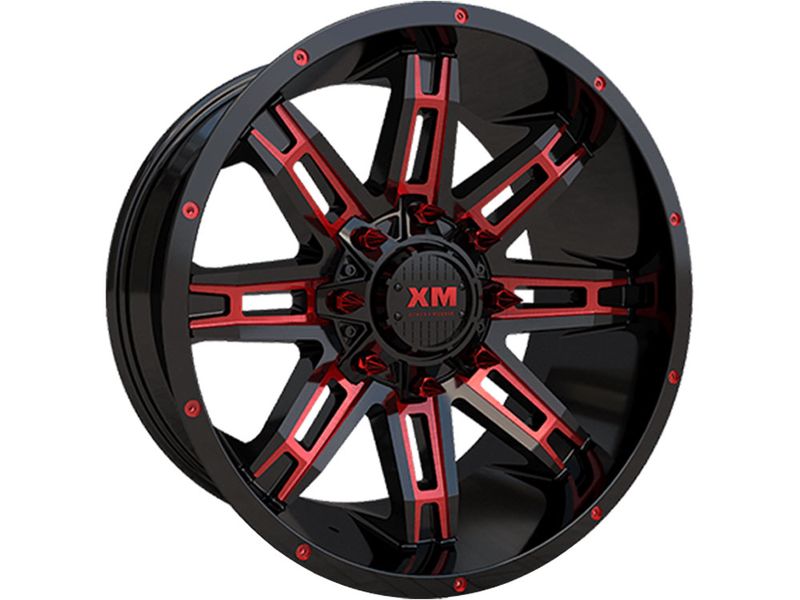 XM Offroad Black & Red XM-335 Wheels | Rugged Ridge