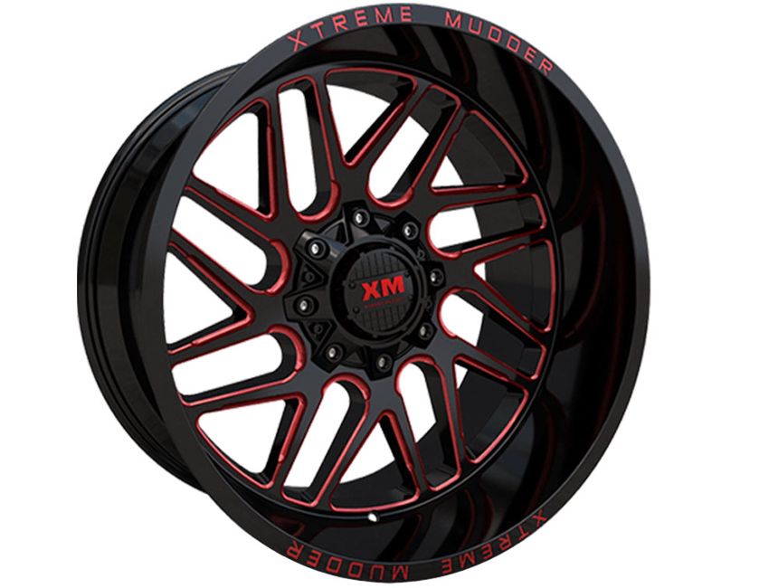 XM Offroad Black & Red XM-339 Wheels | Rugged Ridge