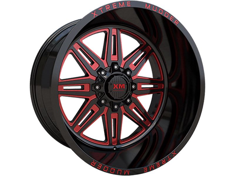 XM Offroad Black & Red XM-341 Wheels | Rugged Ridge
