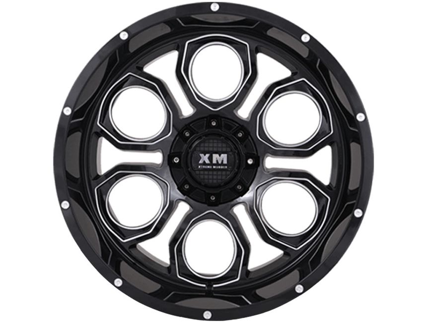 Xm Offroad Milled Gloss Black Xm 303 Wheels Rugged Ridge