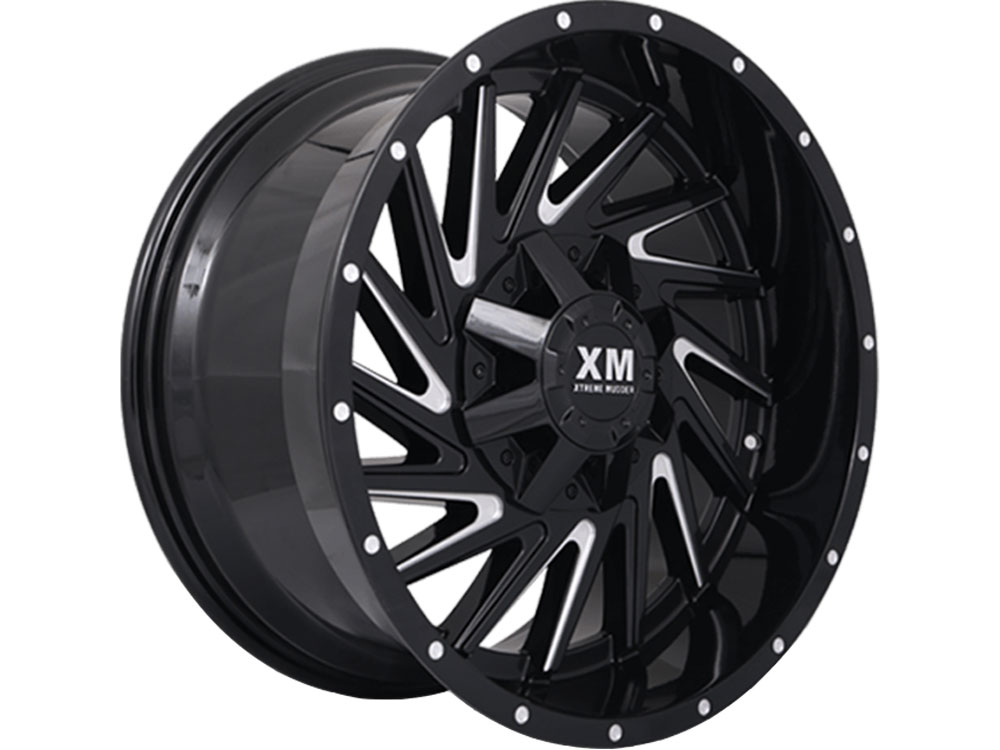 XM Offroad Milled Gloss Black XM-316 Wheels | Rugged Ridge