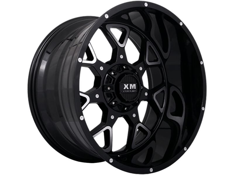 XM Offroad Milled Gloss Black XM-327 Wheels | Rugged Ridge