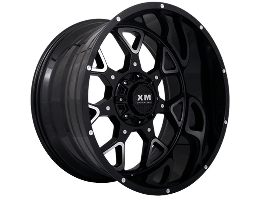 XM Offroad XM Offroad Milled Gloss Black XM-327 Wheel [SKU