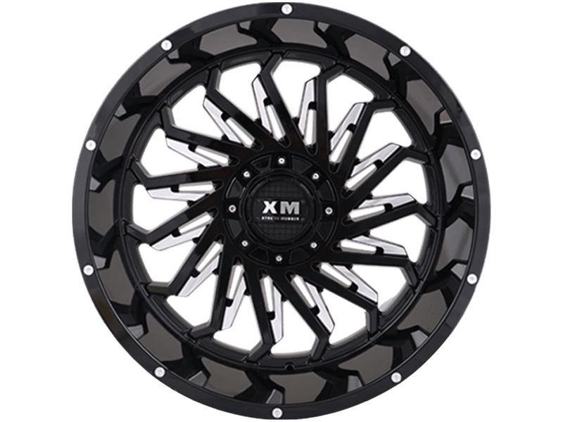 XM Offroad Milled Gloss Black XM-330 Wheels | Rugged Ridge