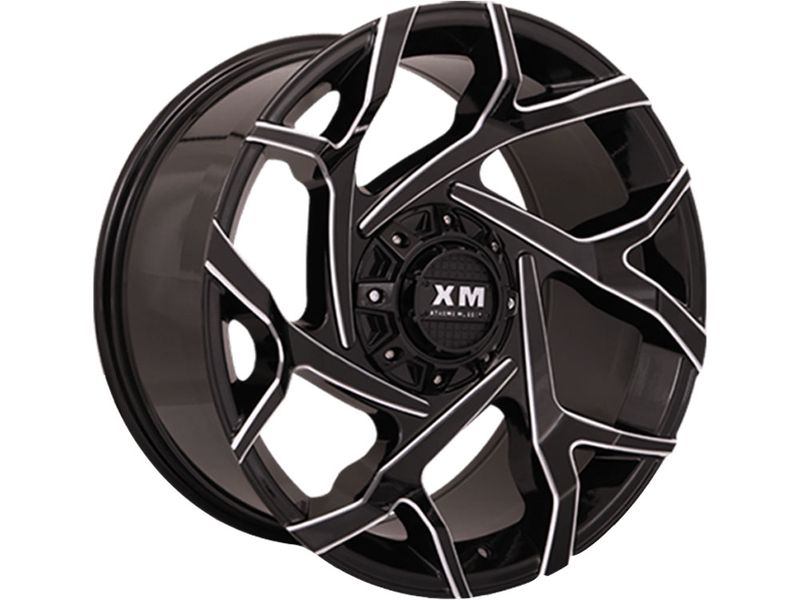 XM Offroad XM Offroad Milled Gloss Black XM-333 Wheel ...