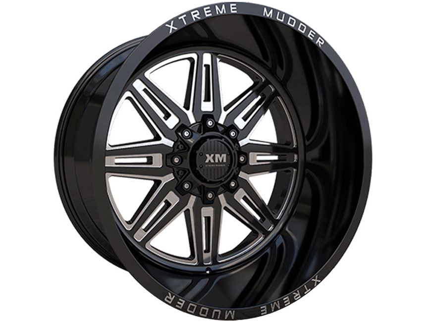 XM Offroad Milled Gloss Black XM-341 Wheels | Rugged Ridge
