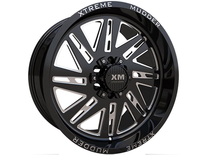 XM Offroad Milled Gloss Black XM-347 Wheels | Rugged Ridge